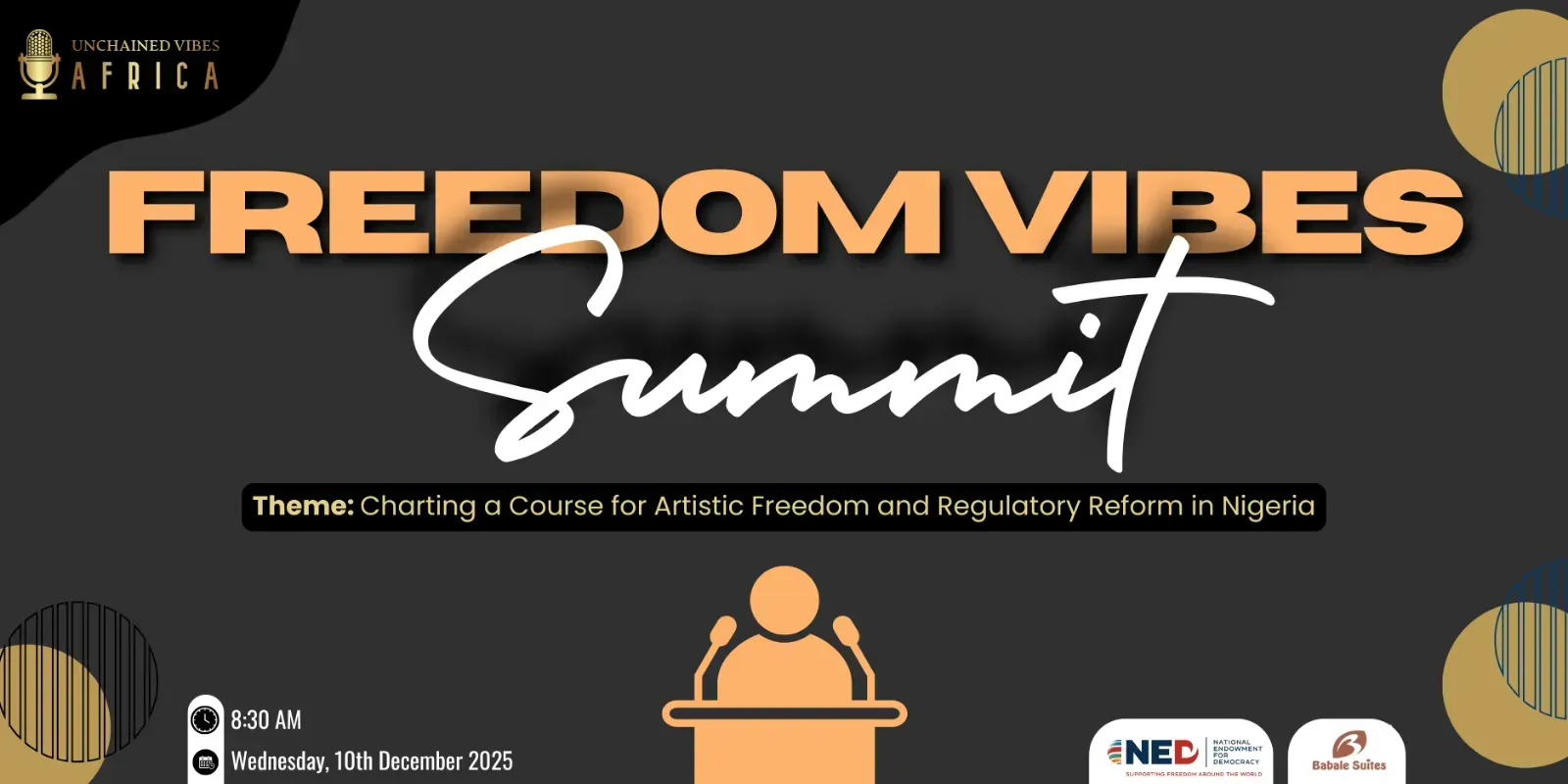 Freedom Vibes Summit 2025: Charting a Course for Artistic Freedom and ...